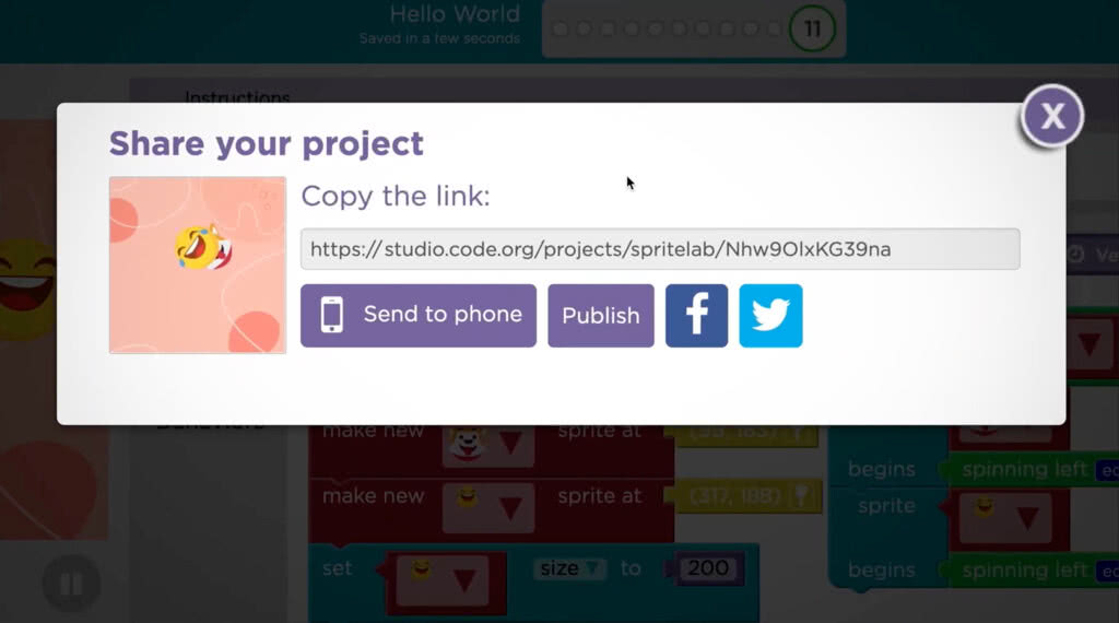 Hello World #13 | Course E (2022) - Code.org